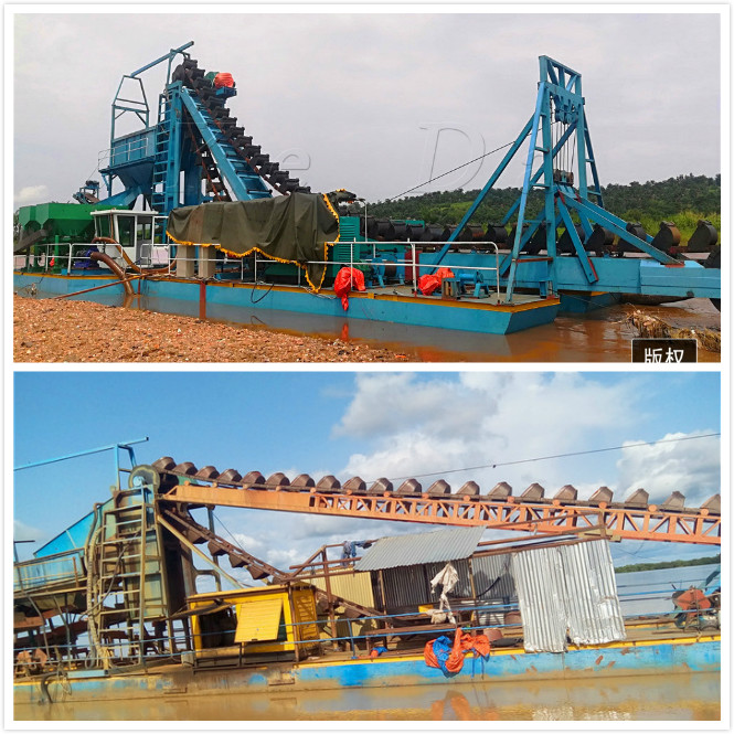 Bucket Chain 4M Gold Diamond Dredger Gravity Separation Sand Gold ...
